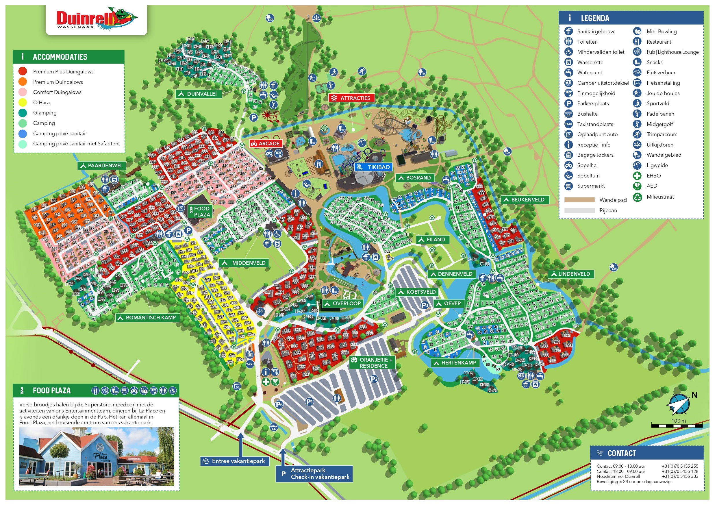 Plattegrond - Vakantiepark Duinrell